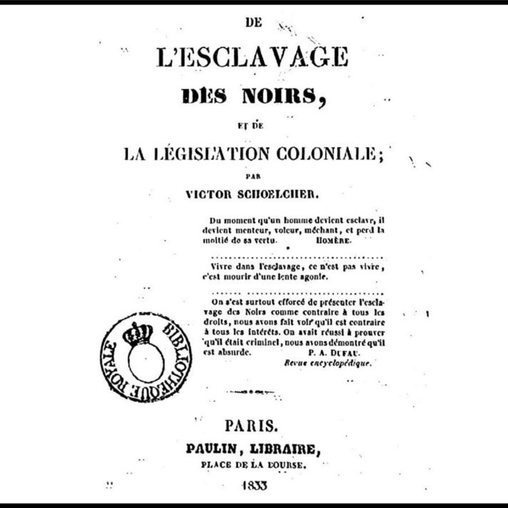 L'abolition de l'esclavage